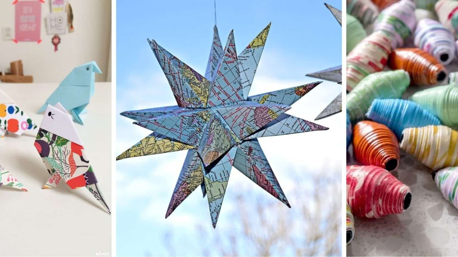 45 Cool Things to Make with Paper [Easy Construction Paper Crafts for ...