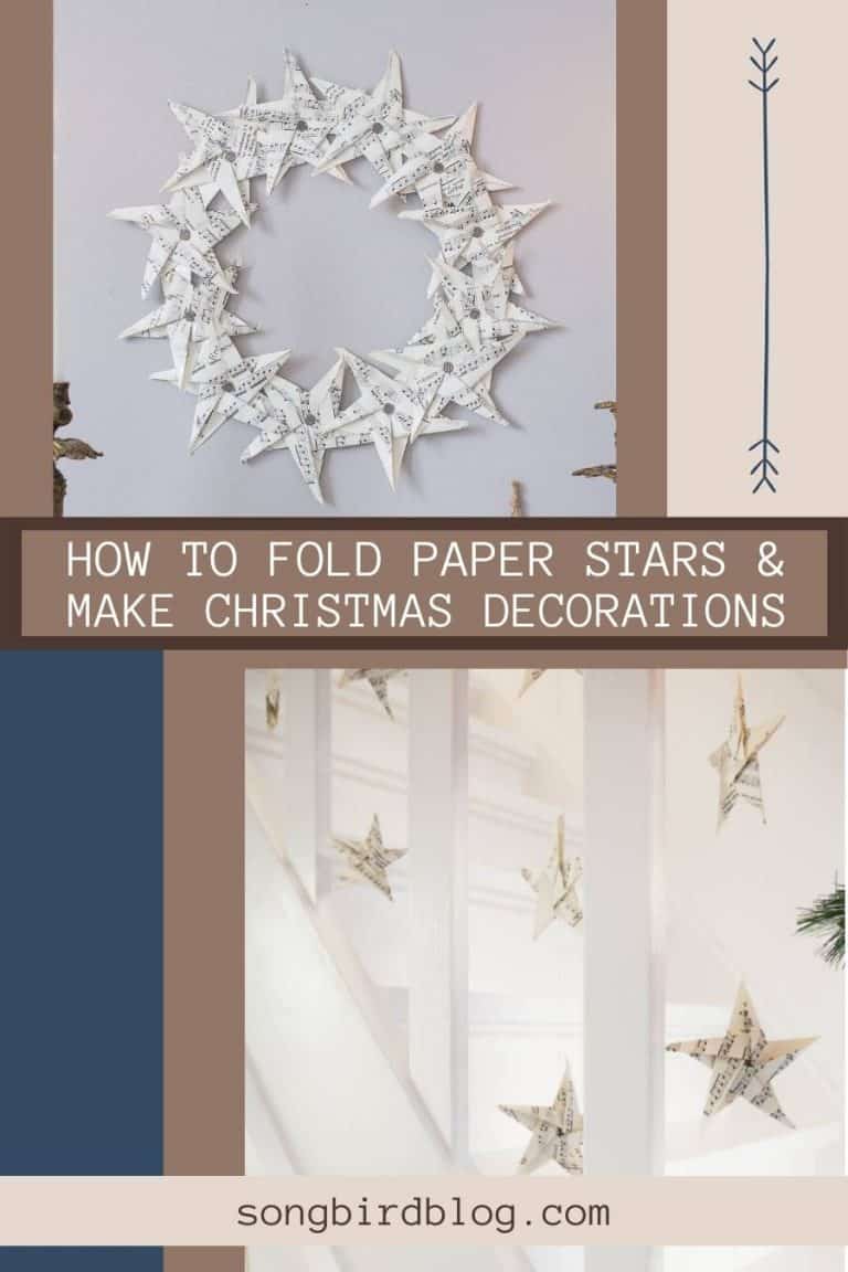 How to fold paper stars and use them in your Christmas decorating (with ...