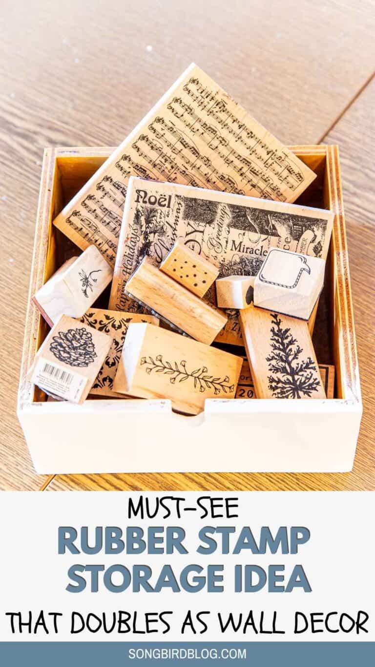 A Simple DIY That Turned Rubber Stamp Storage Into Decor - Songbird