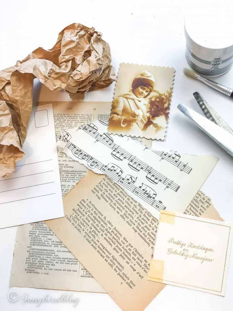 How to Make Old Fashioned Christmas Decorations from Vintage Cards