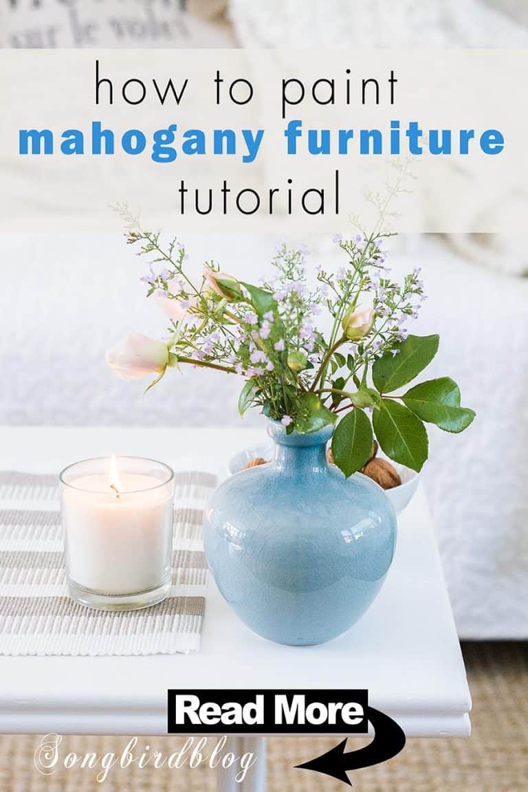how to paint mahogany furniture in four easy steps
