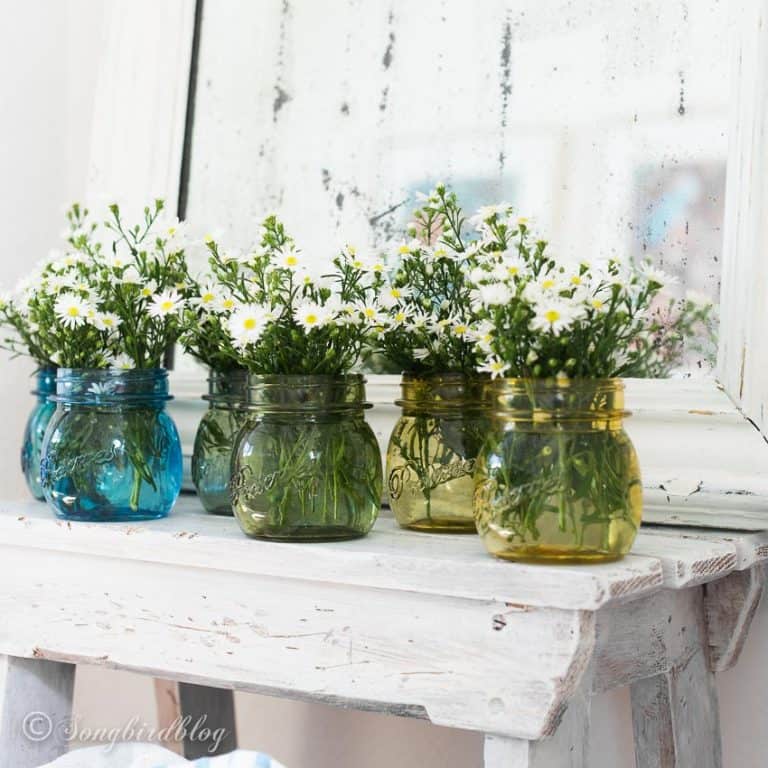 How to color glass jars - Songbird